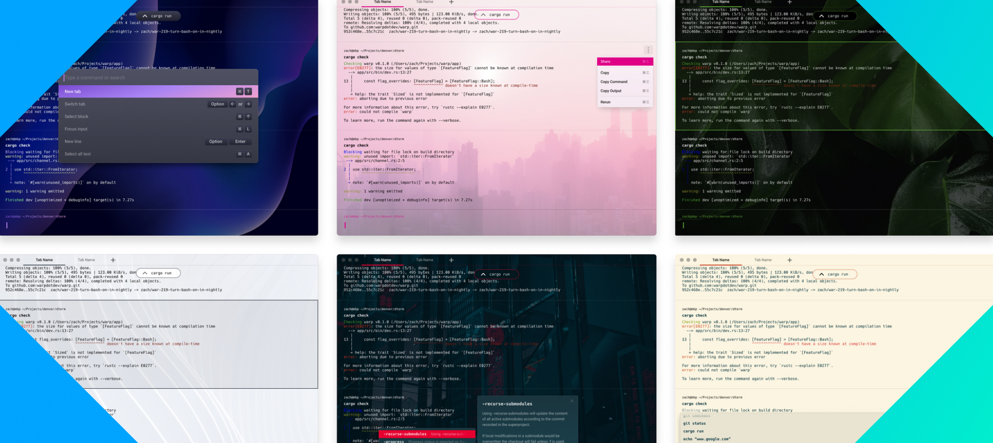 Warp: How we designed themes for the terminal - a peek into our process
